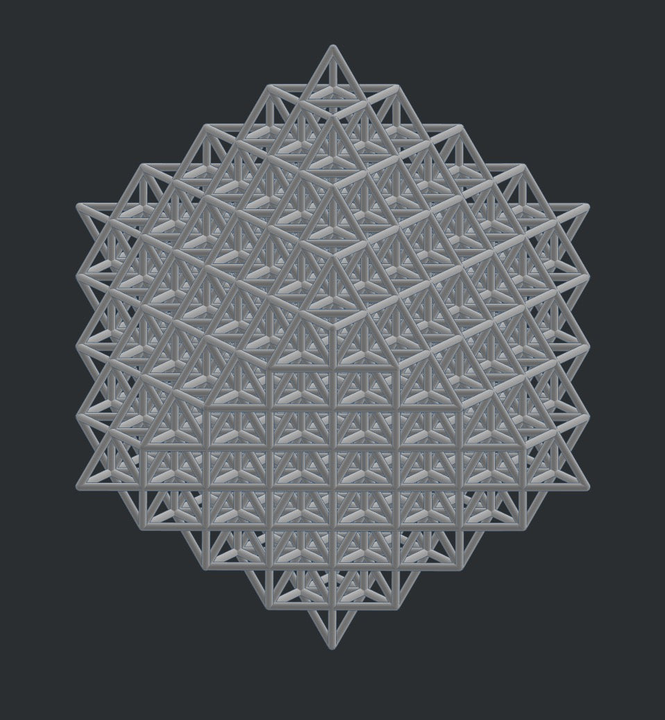 512 Star Tetrahedron – Large 152 mm Edition Advanced Sacred Geometry of ...